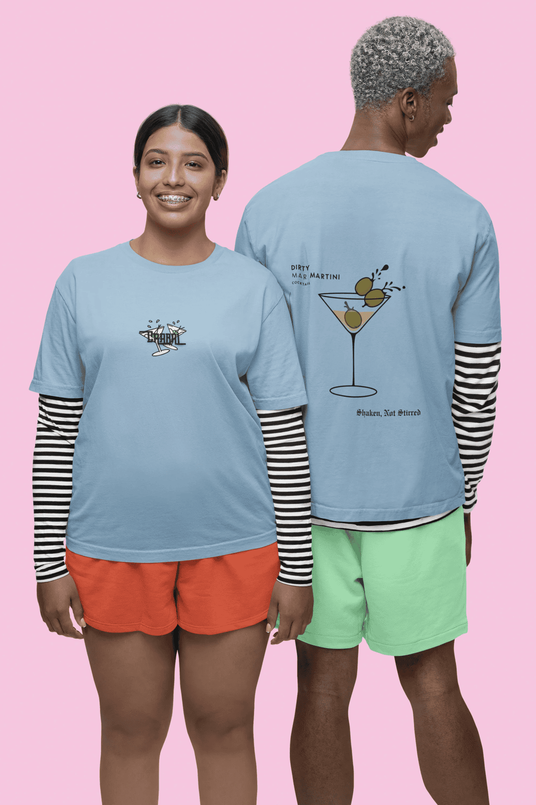 Dirty Martini Oversized Terry Cotton Tee - Comfort Meets Style – Caabal